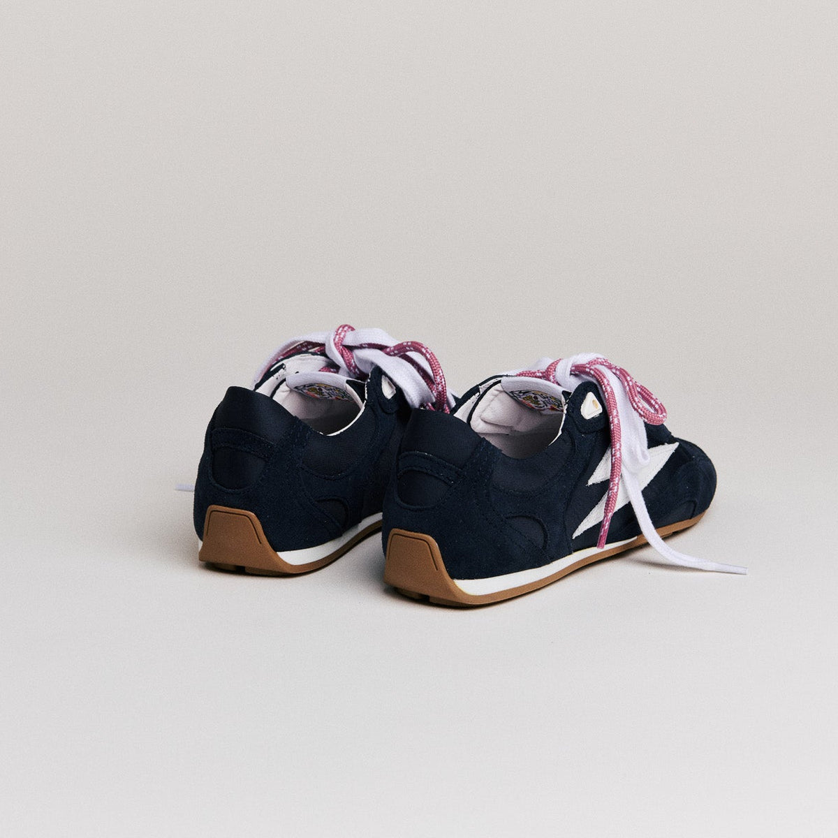 Sneakers SMR23 Nelson D513 - Bleu Marine & Lacets Roses – Semerdjian ...